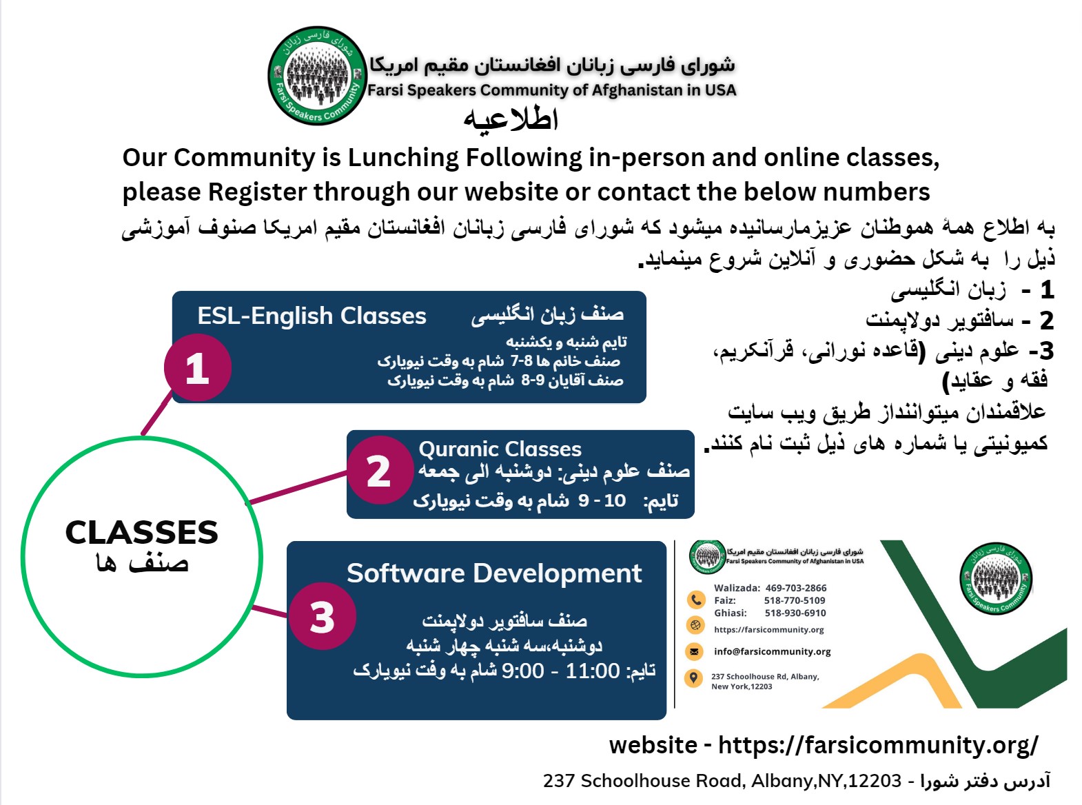 Farsi Speakers Community Of Afghanistan in USA – شورای فارسی زبانان ...